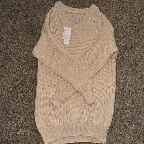 Source Unknown | Sweaters | Cream Color New Oversized Sweater L | Poshmark